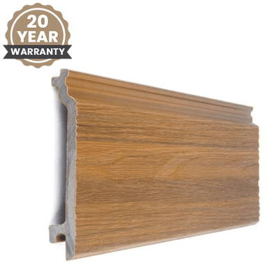 C-Clad Capped Composite Woodgrain Effect Cladding Board 21mm x 150mm x 3.6m - Shop Online
