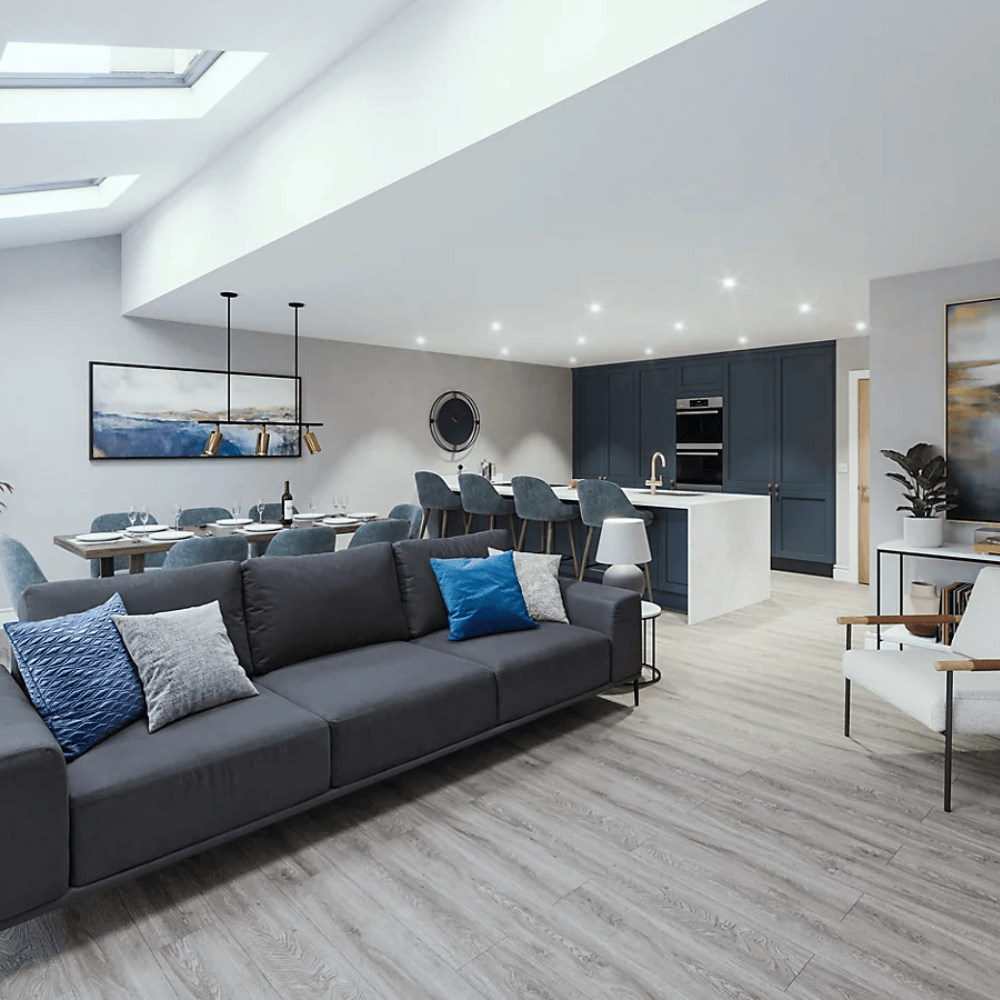 SPC Easy Click Flooring with Built-in Underlay - Pebble Grey (Pack of ...