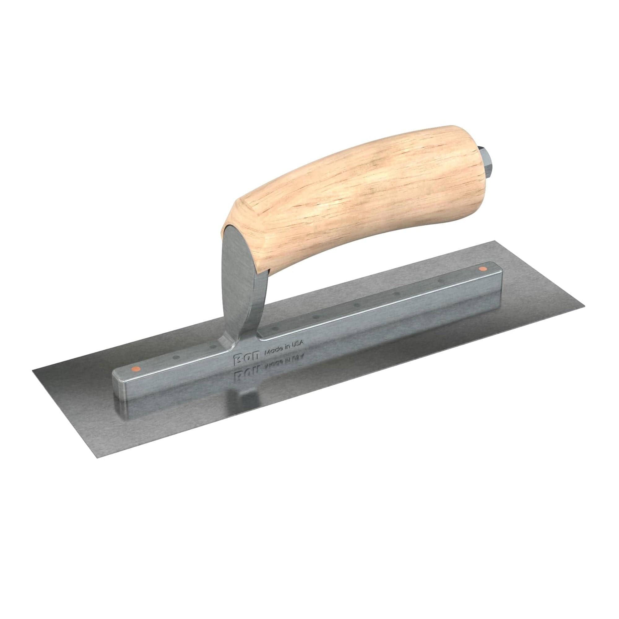Bon Tool Carbon Steel Square End Finish Trowel - Camel Back Wood Handl ...