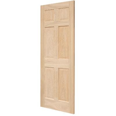 6 Panel Oak Unfinished Internal Door - All Sizes – Build4less
