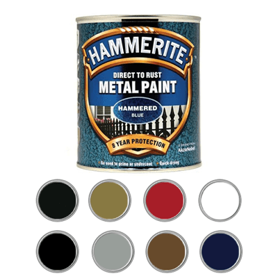 Hammerite Direct to Rust Hammered Finish Metal Paint - All Colours - A ...