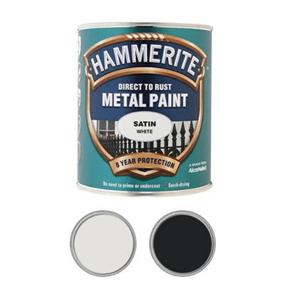 Hammerite Direct to Rust Satin Finish Metal Paint - All Colours - All ...