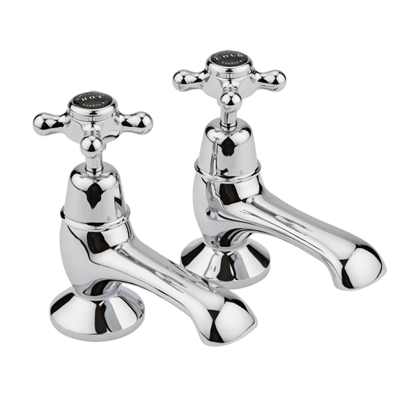 Bayswater Domed Black Bath Taps - Shop Now – Build4less