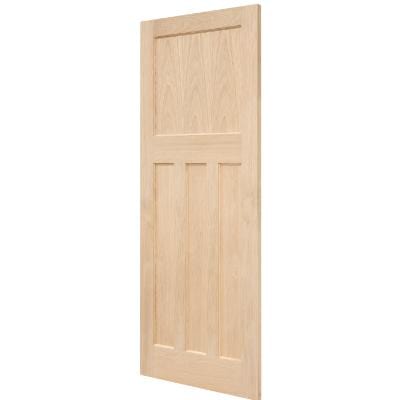 Edwardian Traditional Oak Panel Unfinished Internal Door - All Sizes