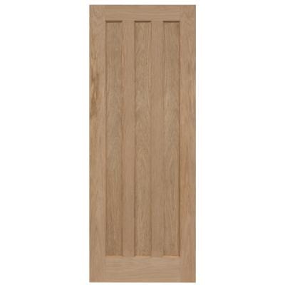 Modern 3 Panel Oak Unfinished Internal Door - All Sizes – Build4less