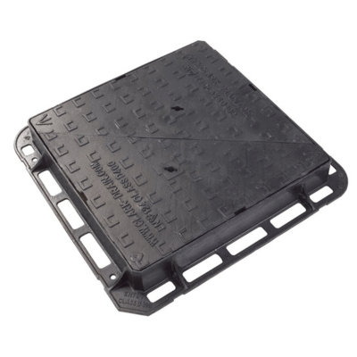 Double Triangle Ductile Iron Manhole Cover 675 x 675 x 100mm Non Carri ...