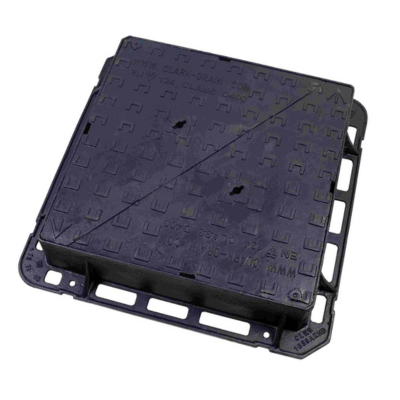 Double Triangle Ductile Iron Manhole Cover 675 x 675 x 150mm Non Carri ...