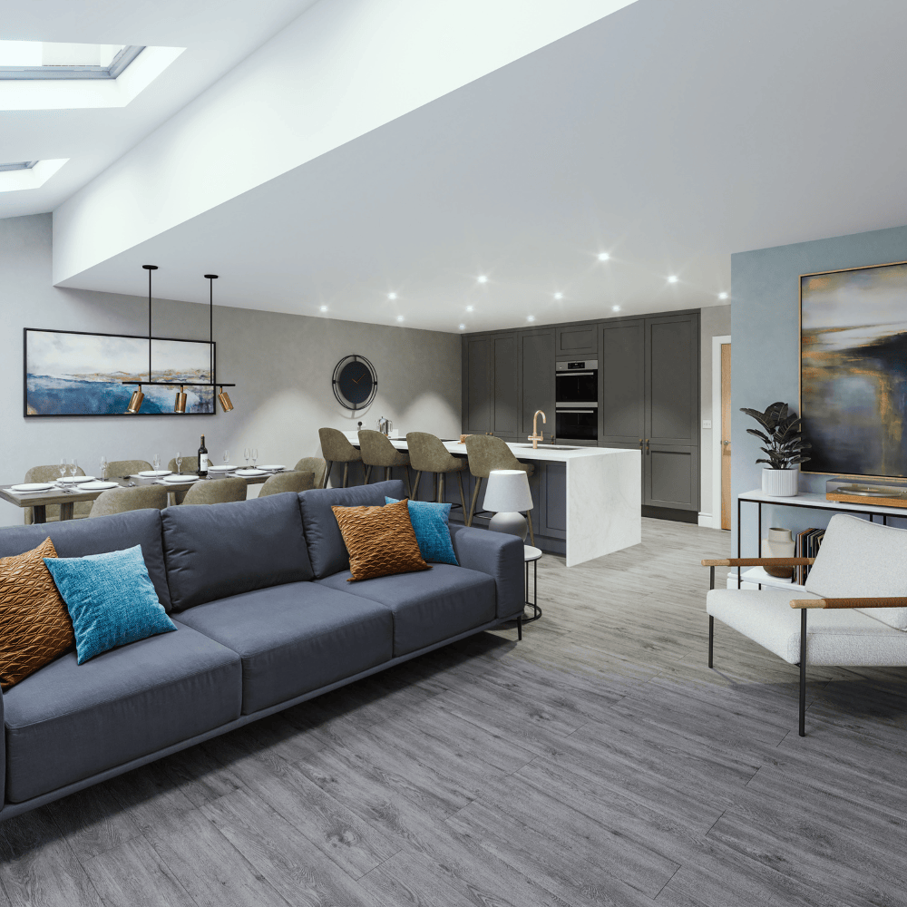 SPC Easy Click Flooring with Built-in Underlay - Frosted Grey (Pack of ...