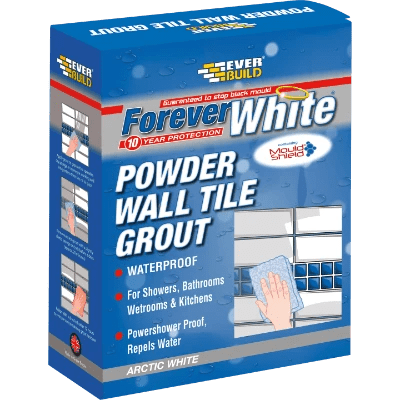 Everbuild Forever White Powder Wall Tile Grout x 3Kg (White) - Buy Now ...