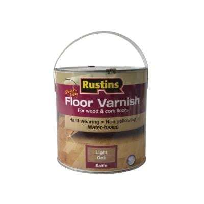 Rustins Quick Dry Coloured Floor Varnish - Light Oak x 2.5 Litre - Shop ...
