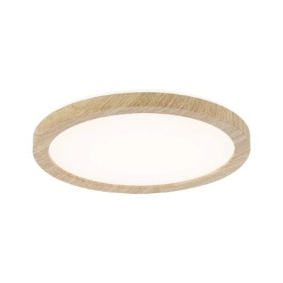Atria Shine Backlight Round LED Panel 190mm Warm White - Wood Look ...
