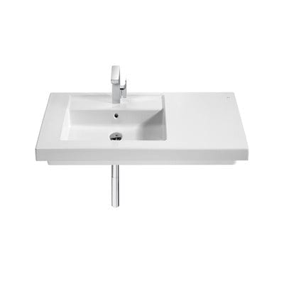ROCA Prisma Ceramic 900mm Wall Hung Basin (Left & Right Side) - 1 Tap ...