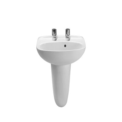 Roca Laura Wall-Hung Basin 2 Tap Holes - Shop Online Now!!