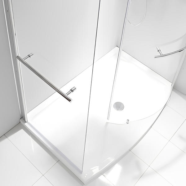Aquaglass Purity Curved Dedicated Shower Tray - Buy Online Now ...