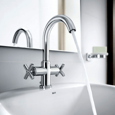 Roca Loft Chrome Basin Mixer Tap With Pop-Up Waste - Shop Online Today