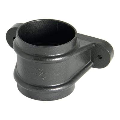 Buy Round Downpipe Socket with Fixing Lugs Cast Iron Effect Online ...