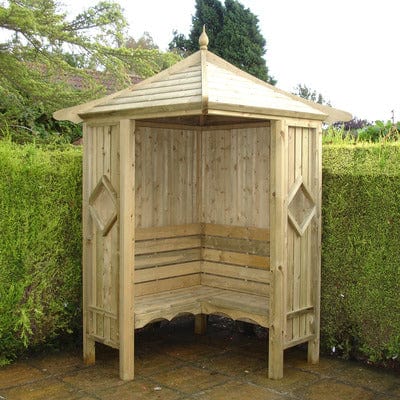 Shire Corner Arbour - 4ft x 4ft (Pressure Treated) - Shop Online Today ...