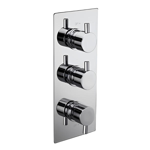 Aqua Pure Triple Concealed 2-Way Chrome Thermostatic Shower Valve ...