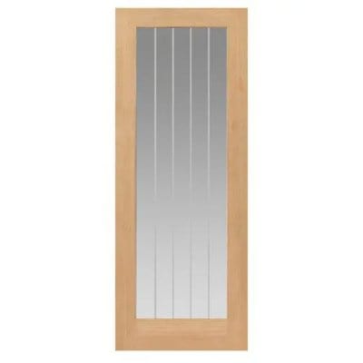 JB KindCottage Thames Oak 1 Light Panel Glazed Internal Door - Shop Now ...