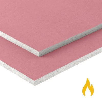 Gypfor Fire Resistant Plasterboard Tapered Edge (2.4m x 1.2m) - Shop ...