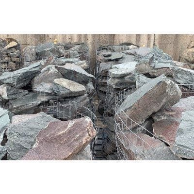 250mm - Rustic Slate Rockery Stone (850kg Bag) - Buy Online – Build4less